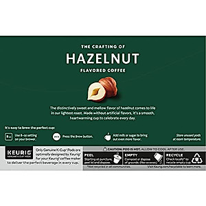 Starbucks Flavored Coffee K-Cup Pods, Hazelnut Flavored Coffee, Made without Artificial Flavors, Keurig Genuine K-Cup Pods, 10 CT K-Cups/Box (Pack of 2 Boxes)