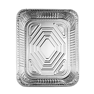 Munfix 30 Pack Aluminum Pans Disposable 9x13 Baking Pan Chafing Trays - Deep Half Size Oven Steam Table Tin Foil Pans - Extra Heavy Duty Foil Pans for Heating, Roasting, Cooking, Storing Food
