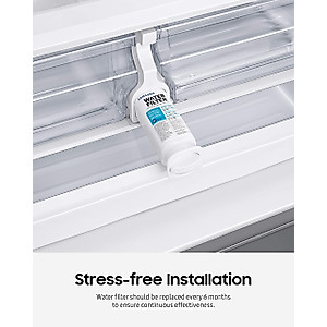 SAMSUNG Genuine Filters for Refrigerator Water and Ice, Carbon Block Filtration for Clean, Clear Drinking Water, DA29-00020B-2P, 2 Pack