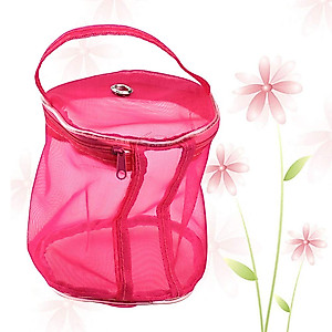 Ciieeo Portable Knitting Yarn Balls Accessories Storage Tote Bags Knitting Bag Yarn Mesh Container Empty Yarn Basket Mesh Storage Bag Knitting Yarn Bag Yarn Tote Crochet Organizer Travel
