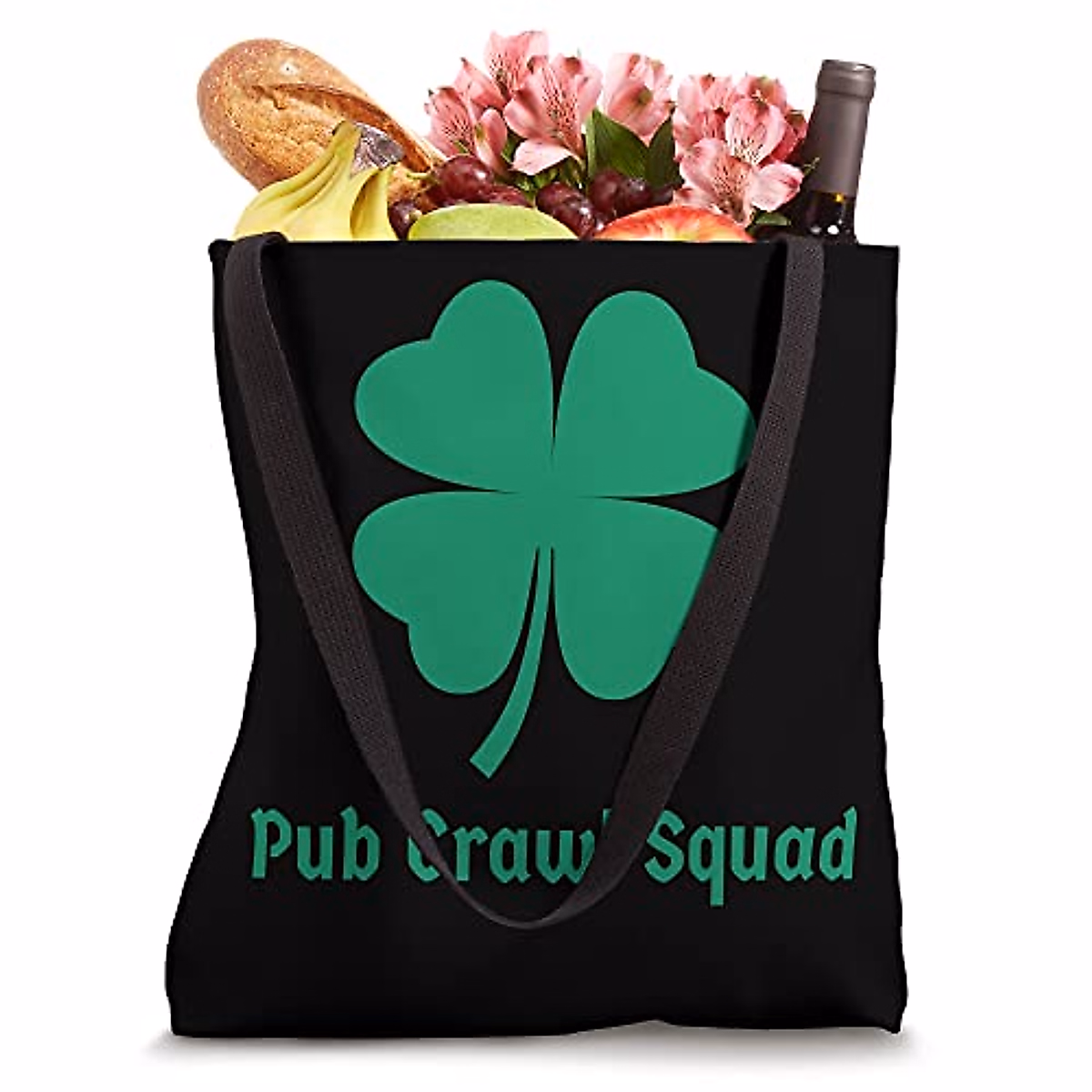 Pub Crawl Squad St Patrick's Day Booze Drinking Irish Green Tote Bag