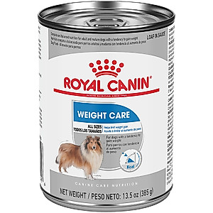 Royal Canin Weight Care Loaf in Sauce Wet Dog Food, 13.5 oz can (12-count)