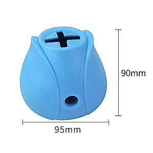 Dxmnoly Dog Treat Ball Food Dispensing Toys, Soft Rubber Chewers Treats Stuffable Dog Toys, Tumbler Leaking Ball Dog Toys for Teeth Cleaning and Food Leakage for Small Medium Large Dogs