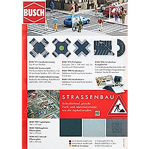 Busch 7076 FLX Parking lot 200x160mm HO Scale Scenery Kit, Gray