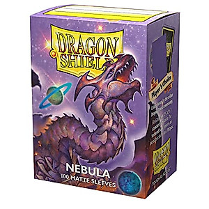 Card Game Dragon Shield Standard Size Sleeves – Matte Nebula 100CT - Card Sleeves are Smooth & Tough - Compatible with Pokemon, Yugioh, & Magic The Gathering Card Sleeves – MTG, TCG, OCG,AT-11054