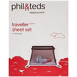 phil & teds Traveller (2017+) Sheet Set, 2 Count