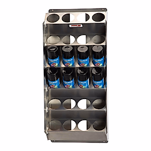Extreme Max 5001.6225 Angled 24-Can Aluminum Aerosol Rack