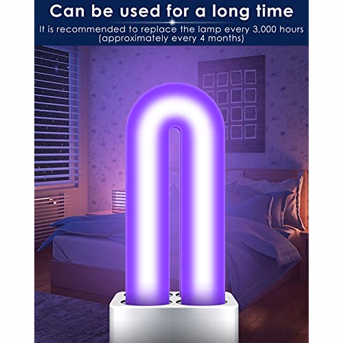 4 Pack 41050 7W Replacement Bulbs for Dynatrap DT1050 DT1100 DT1250, 1/2 Acre Replacement Bulb U Shape Replacement Bulbs Light for DynaTrap