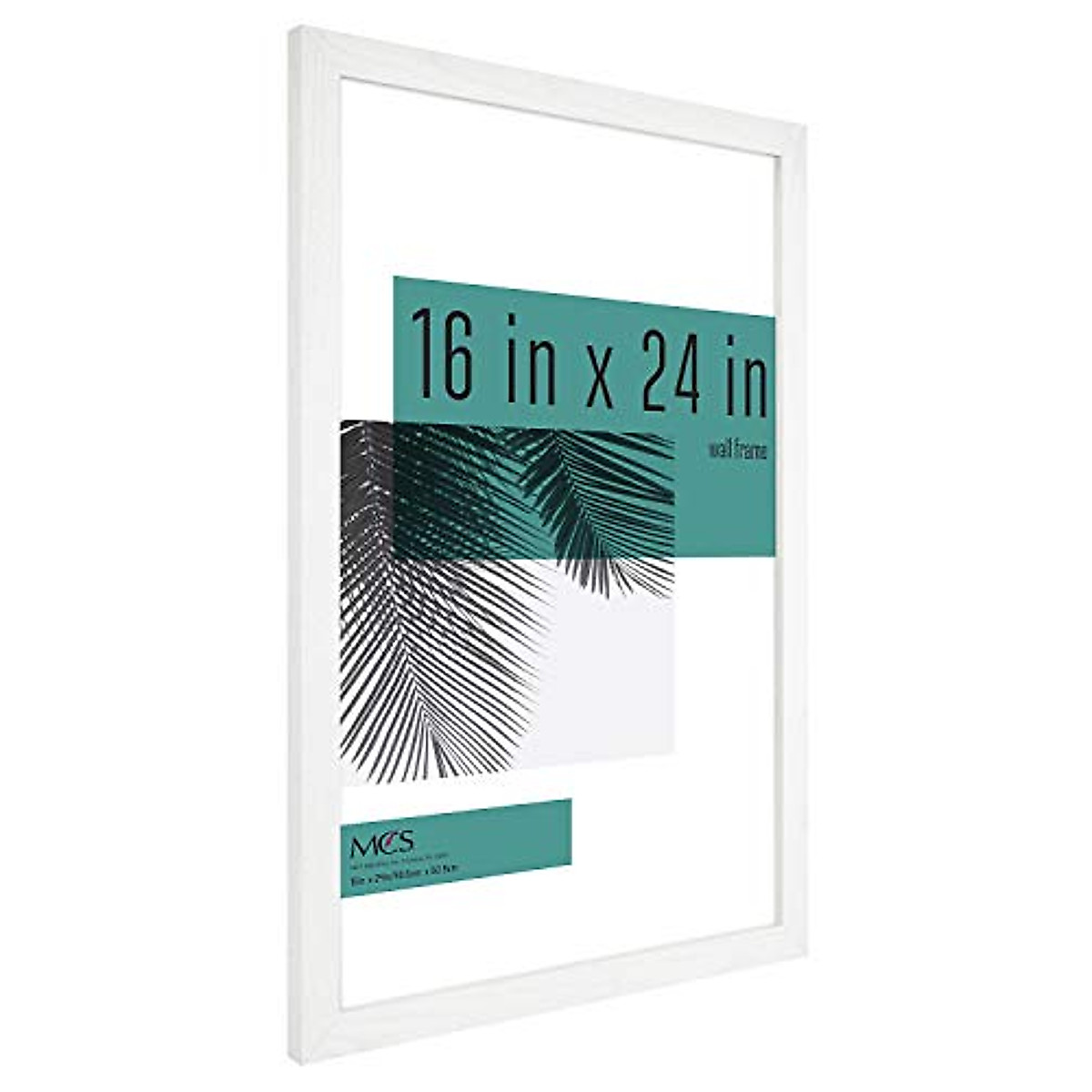 MCS Studio Gallery 16x24 Poster Frame White Woodgrain, Vertical & Horizontal Wall Hanging Large Picture Frame for Photos, Posters & Art Prints (2-Pack)