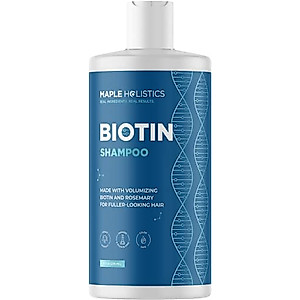 Biotin Hair Shampoo for Thinning Hair - Volumizing Biotin Shampoo for Men and Womens Dry Damaged Hair - Sulfate Free Shampoo with Biotin and Moisturizing Essential Oils over 95% Natural Derived
