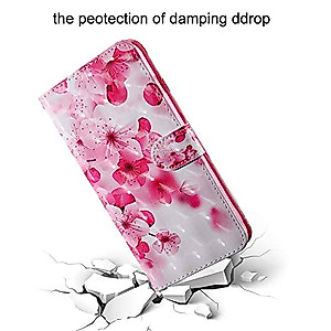 ISADENSER Huawei P40 Lite Case Huawei P40 Lite Flip Cover 3D Cute Animals PU Leather Flip Notebook Wallet Case Magnetic Stand Card Slot Flip Folio Bumper Case for Huawei P40 Lite 3D Art Peach BX