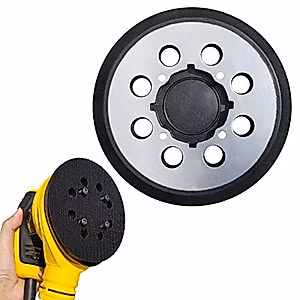 5" Hook-&-Loop Replacement Sander Pad for DeWalt DWE6423/6423K, DWE6421/6421K, DCW210B Random Orbital Sander - 5 Inch Aluminum Alloy Sanding Pad for Part Number DWE64233 & N329079 …
