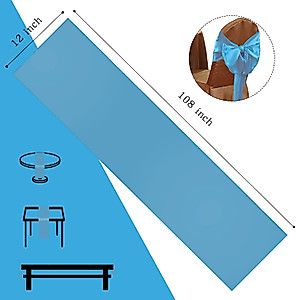 12 Pack 12" x 108" Satin Table Runners, Satin Silk Table Runner for Party, Wedding, Pink