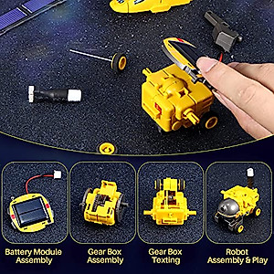 STEM Projects for Kids, Science Kits for Boys, Solar Space Toys Gifts for 8-14 Year Old Teen Boys Girls, 120Pcs Building Experiments Robots for Teenage Ages 9 10 11 12.