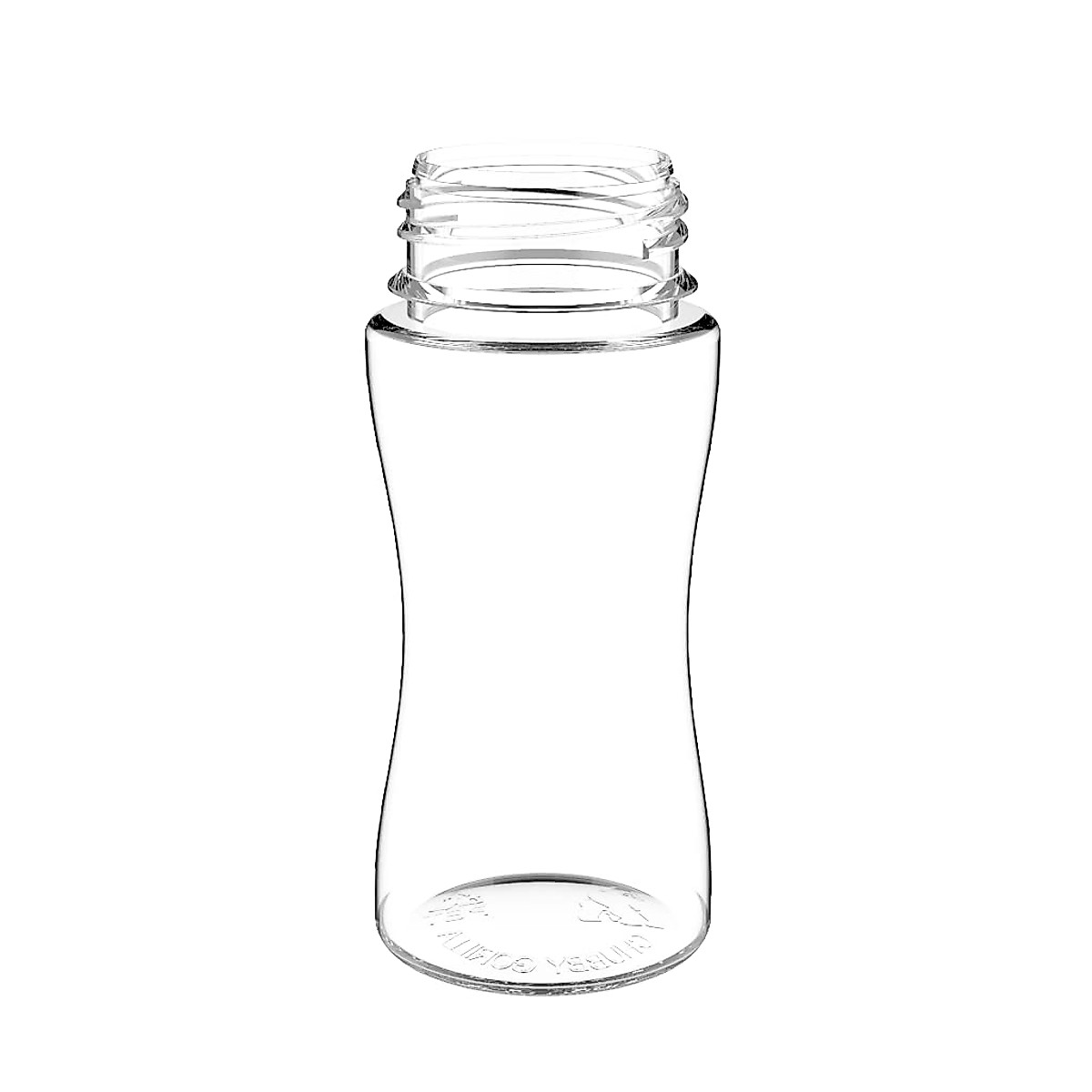 BOTTLES Chubby Gorilla - 100ML Unicorn Bottle - Clear Bottle Natural Cap - V3 (3 PACK)