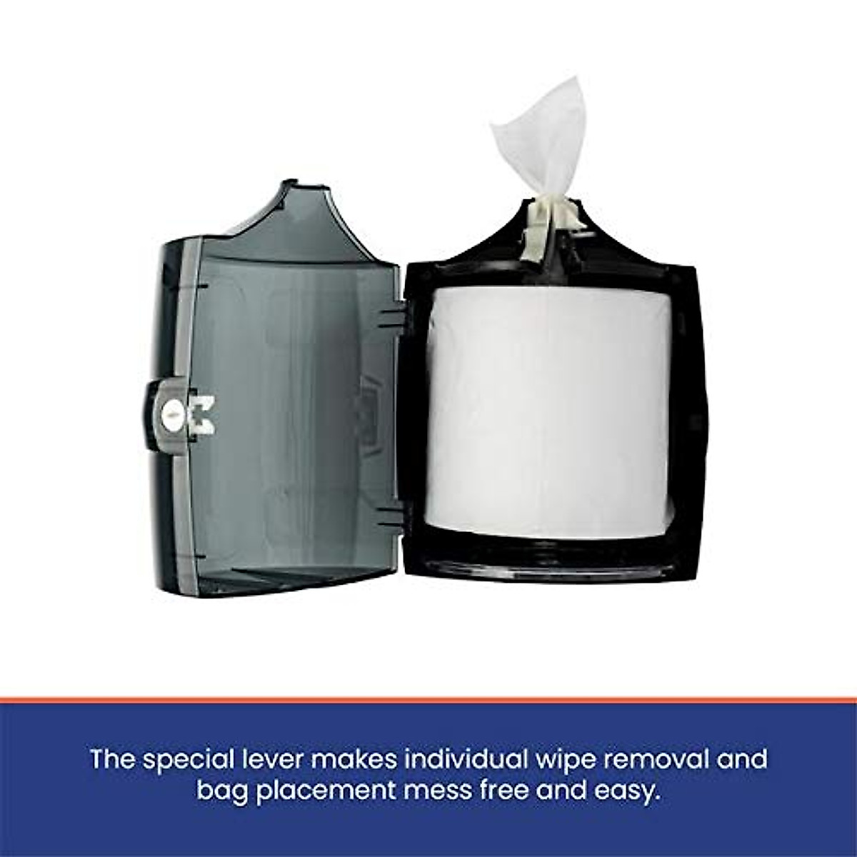 GoodEarth Wall Mount Wipe Dispenser - Empty (Wipes NOT Included) (Smoke)