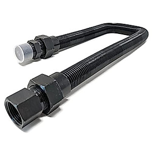 Midwest Hearth 3/4" Whistle Free Gas Flex Line for Fire Pit - Black (36" Long)