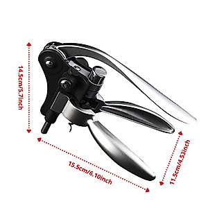 Wine Bottle Opener, Rabbit Corkscrew Design, Zinc Alloy Material, Premium Bar & Wine Accessories for any size of bottle and cork