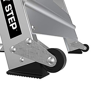 Little Giant Ladders, Safety Step, 2-Step, 2 foot, Step Stool, Aluminum, Type 1A, 300 lbs weight rating, (10210BA), Gray