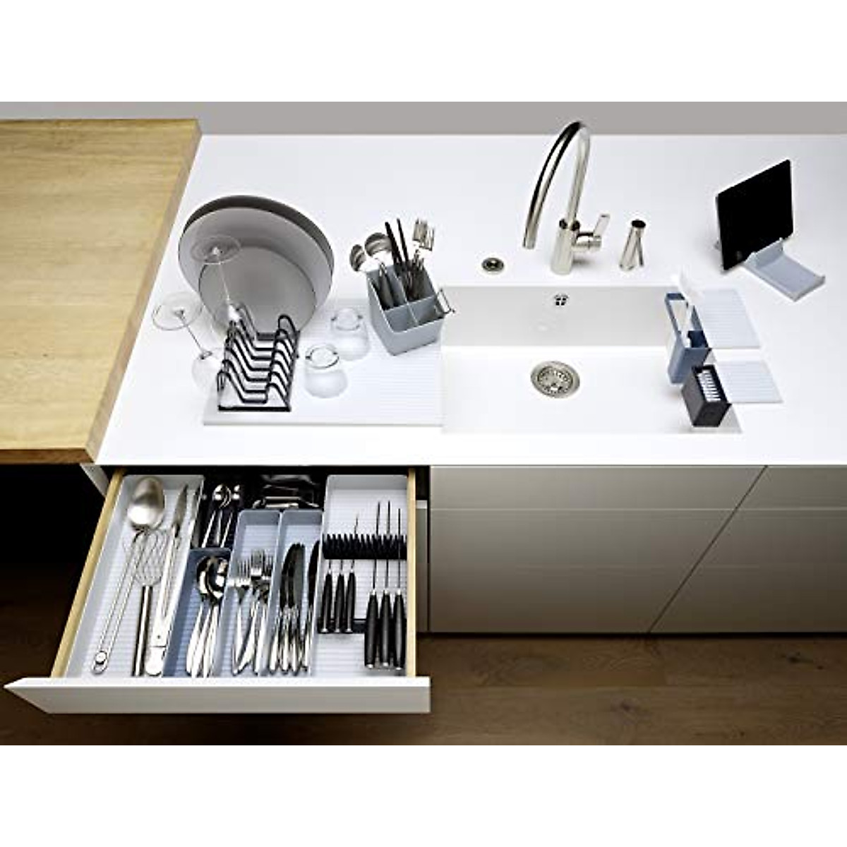 KUHN RIKON Wave Drawer Organiser, Youth Large / 11-13, Blue