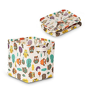 EZOWare Bundle Kit 4 Pcs Foldable Storage Bin Cubes + 2 Pcs 24 Large Pockets Over The Door Hanging Organizer for Bathroom Toys Nursery Kids Toddlers Home