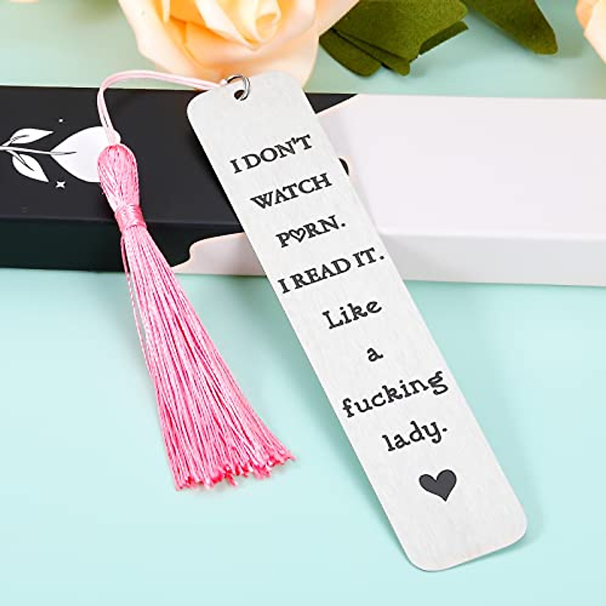 Funny Bookmarks for Women Book Lover Christmas Gifts for Women Female Friends Birthday Gifts for Friends BFF Her Stocking Stuffer Bookmark for Bookish Nerd Book Readers Bookworm Reading Book Club Gift