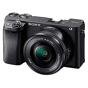 Sony Alpha a6400 Mirrorless Digital Camera 24.2MP Sensor with 16-50mm Lens, 2 Pack SanDisk 128GB Memory Card, Padded Bag, Tripod and A-Cell Accessory Bundle (Black) (Renewed)