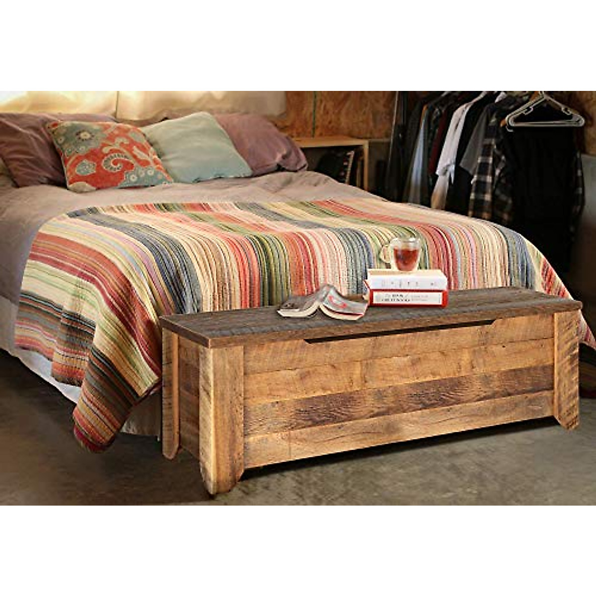 Storage Bench made from reclaimed barn wood - Storage Trunk