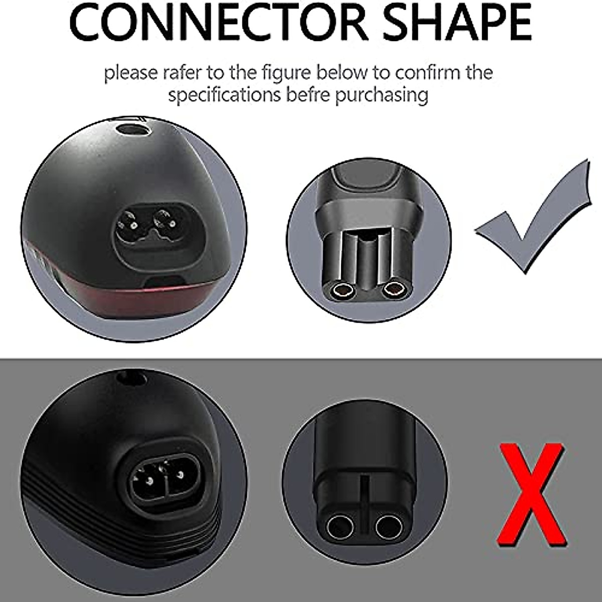 15V Shaver Charger Cord Fit for Philips Norelco HQ8505 7000 5000 3000 9000 Series mg7750 mg7790 Electric Shaver Razor,Aquatec,Arcitec,Multigroom Beard Trimmer Adapter Power Supply Charging Cord