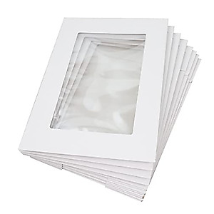 VTPT Ecom - 5PK Cupcake Box with Window for 24 Standard or Mini Cupcakes Corrugated Adjustable Height Bakery box ideal for Muffins Cake Cookies Donuts Pies Desserts and other Pastries + Thank You Stickers