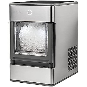 GE Profile Opal | Countertop Nugget Ice Maker | Portable Ice Machine Makes up to 24 lbs. of Ice Per Day | Stainless Steel Finish