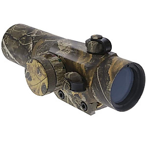TruGlo TG8030GA Red Dot Gobble Stopper 30mm Crossbow Hunting Sight with Dual Color Red and Green Reticle Illumination, Camouflage