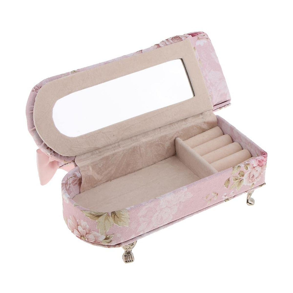 yotijar Flower Pink Fairy Furniture Jewellery Box Childrens Organiser Case Gifts - Sofa