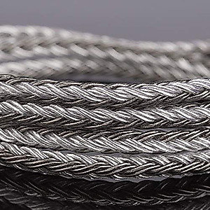 YINYOO 16 Core Silver Plated Copper Earphone Cable, Upgraded in Ear Monitor Replacement Cable for KZ AS10 ZST ZSR ZS10 ZSTX ES4 TRN V80 V90 CCA C10 C16