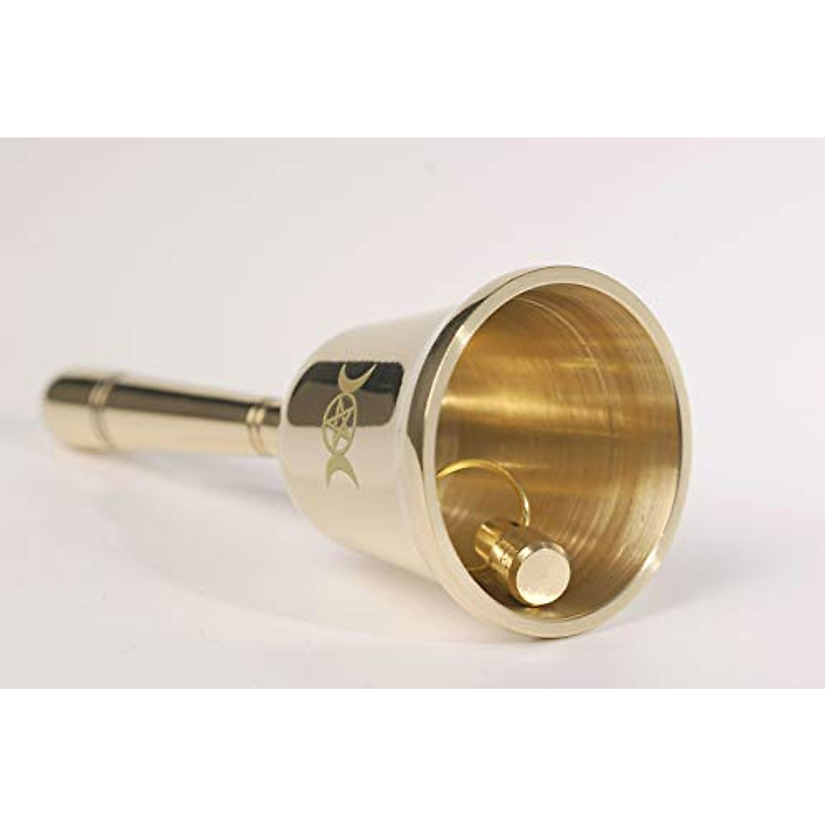 Gbrand Mini Altar Bell and Altar Chalice, Triple Moon Goddess and Pentagram Wiccan Supplies and Tools, Altar Ritual Kit