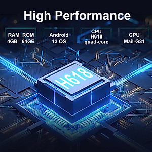 Android TV Box 12.0 RK3318 2GB 16GB TV Box Support HLG Mode 3D 4K Resolution and HDR10 Android Box with 2.4G 5G WiFi BT4.0 with Backlit Keyboard 1