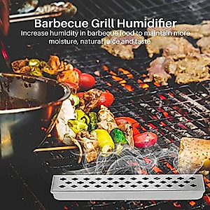 Padyrytu Grill Humidifier,Smoker Box Cold, Smoke Generator Steel, Barbecue Tube Grill Humidifier Mesh Pellet Tool