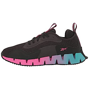 Reebok Women's Zig Dynamica Sneaker, Black/Proud Pink, 8.5