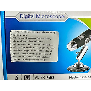 Meichoon Bendable Digital Microscope 1000X Electronic Handheld Portable Mini USB Microscope Magnification Camera with 8 LED HD Lights, NB05