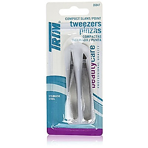 Trim Beautycare Mini Slant/Point 06847 Tweezers, 3 Piece Set
