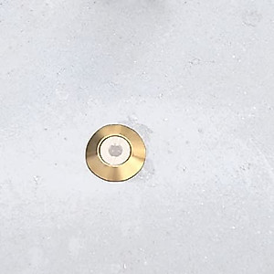 Swimcare Swimming Pool Brass Anchor Collar Flange Beauty Disc Rings Compatible with Swimming Poor Safety Cover Deck Anchors 10 Pack Yellow (Pack of 1)