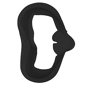 Silicone VR Face Cover Pad, VR Glasses Silicone Eye Mask Breathable Anti Sweat VR Protective Cover for Oculus Quest 2 Gaming Headset(Black)