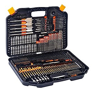 Carbide Drill Bit Set and Allen Wrench Hex Drill Bits Tool Kit Organizer for Cordless Drill Impact Drive Masonry Drill Bit Set (246PCS)