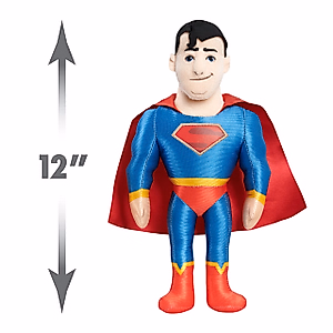 DC Super Pets SUPERMAN and KRYPTO Superdog Companion 2-Pack Plush 12-inch Stuffed Toys, Kids Toys for Ages 3 Up by Just Play