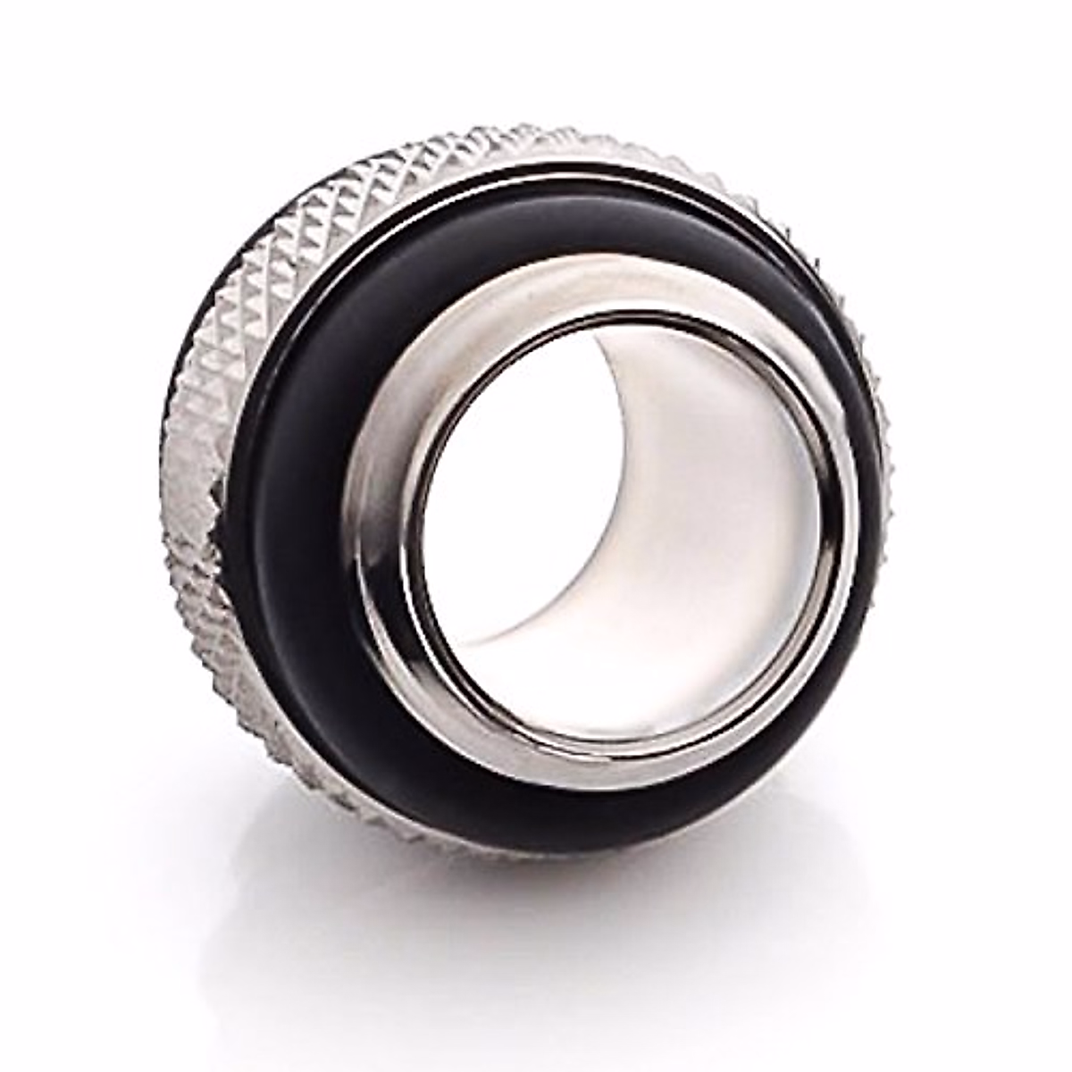 Bitspower G1/4" 5mm Male to Male Fitting, Black Sparkle, 4-Pack