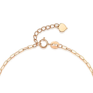 CHOW SANG SANG Delicate Gold 18K Rose Solid Gold Holiday Star Bracelet for Women 92269B | 7.4 Inches, (19 CM)