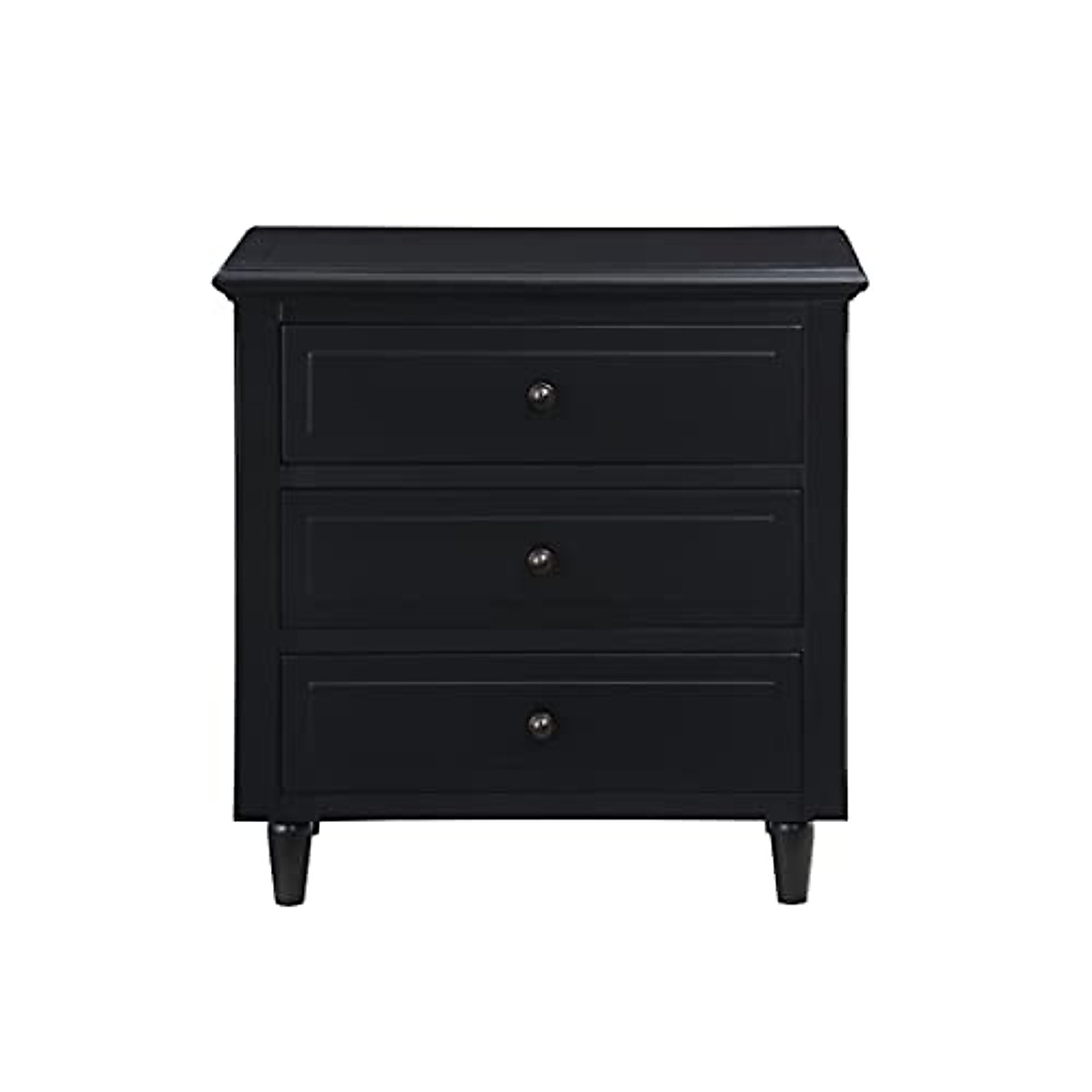 SOFTSEA Wood Nightstand Small Drasser for Bedrom 3 Drawer Bedside Table End Table with Storage Drawers