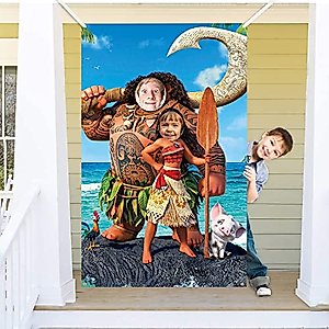 3x5ft Moana Maui Beach Theme Photo Backdrop Baby Shower Girl Birthday Party Background Large Banner Supplies Photobooth Props