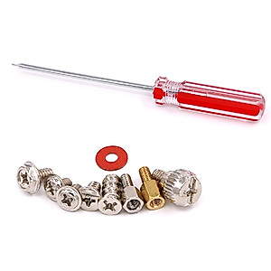 Glarks 180-Pieces Phillips Head Computer PC Spacer Screws Assortment Kit for Hard Drive Computer Case Motherboard Fan Power Graphics (Extra: Phillips Screwdriver)