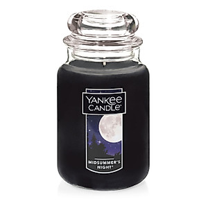 Yankee Candle MidSummer's Night Scented, Classic 22oz Large Jar Single Wick Candle, Over 110 Hours of Burn Time